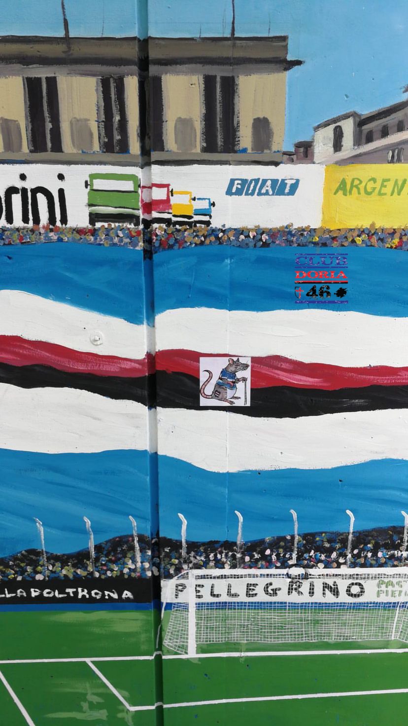 FOTO - Sampdoria, oltraggiati i murales della Gradinata Sud...