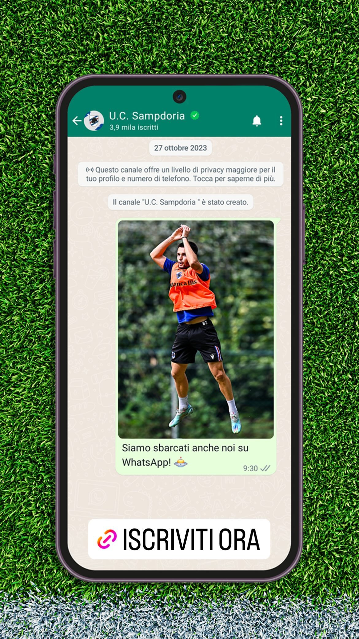Sampdoria, i colori più belli del mondo sbarcano su WhatsApp