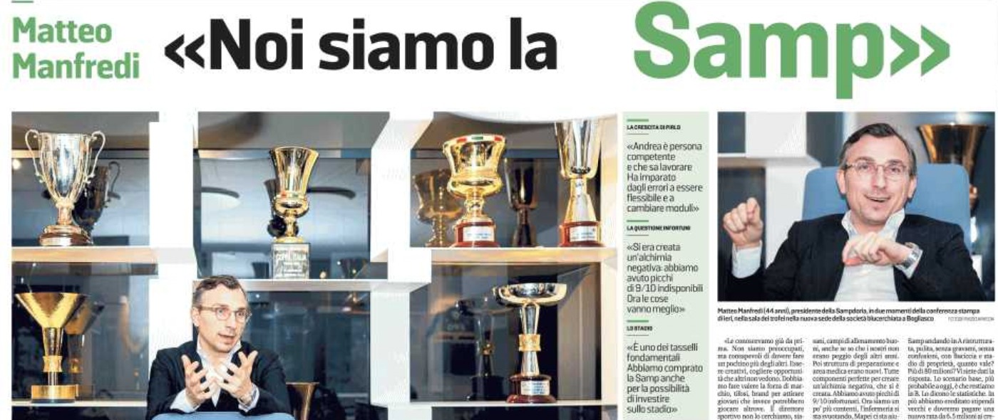 Sampdoria, Matteo Manfredi: Ferrero ha avuto qualcosa in più