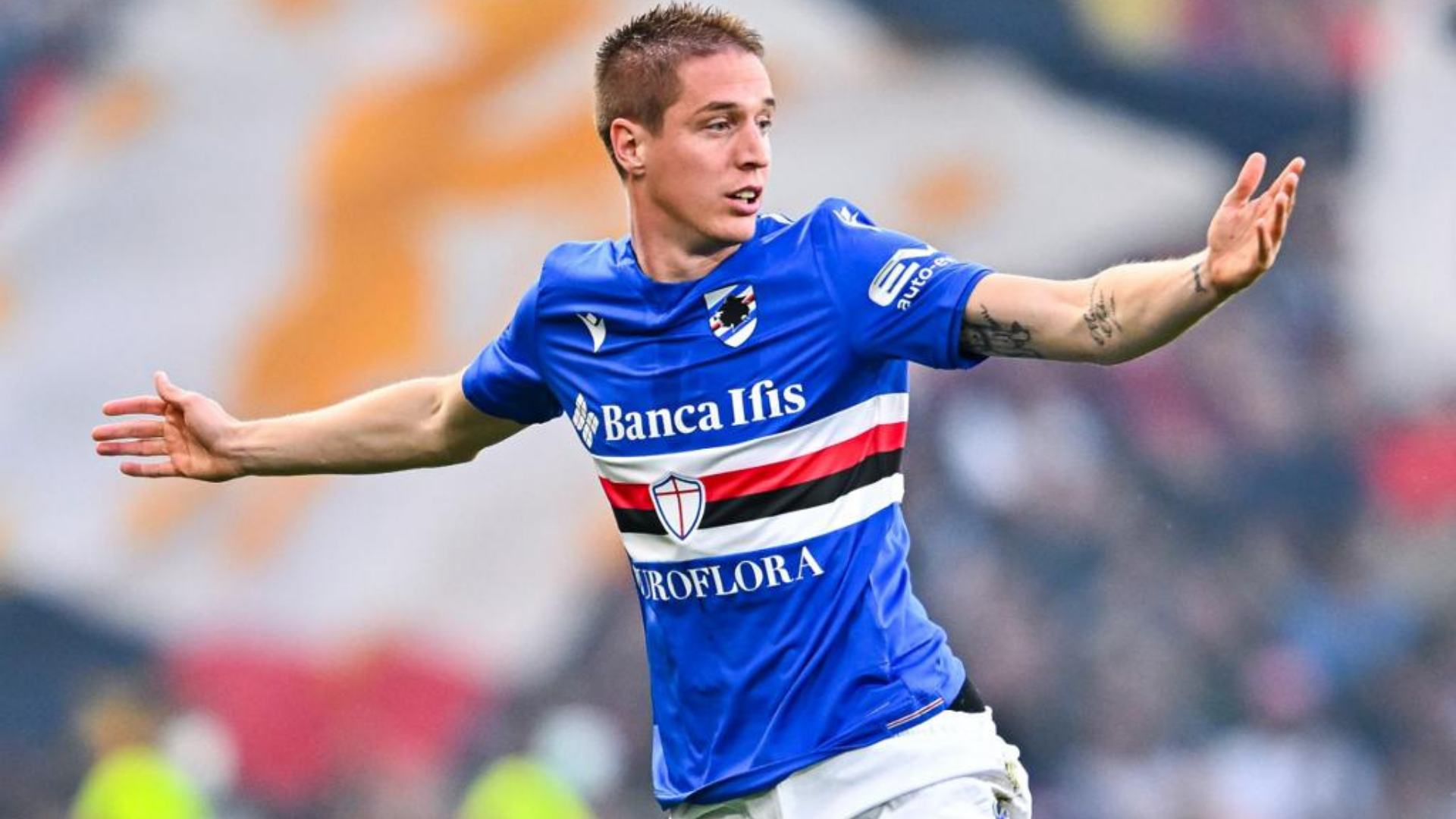 Ex Sampdoria, fiocco azzurro per Andrea Conti. Il post